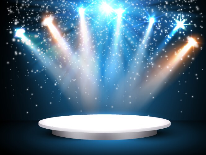 Stage lights background Royalty Free Vector Image