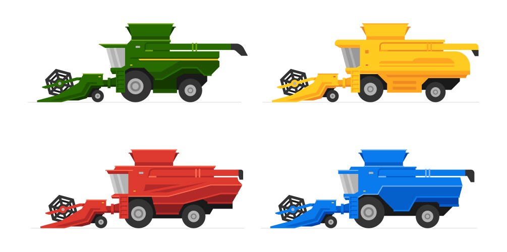 Combine isometric isolated on white Royalty Free Vector