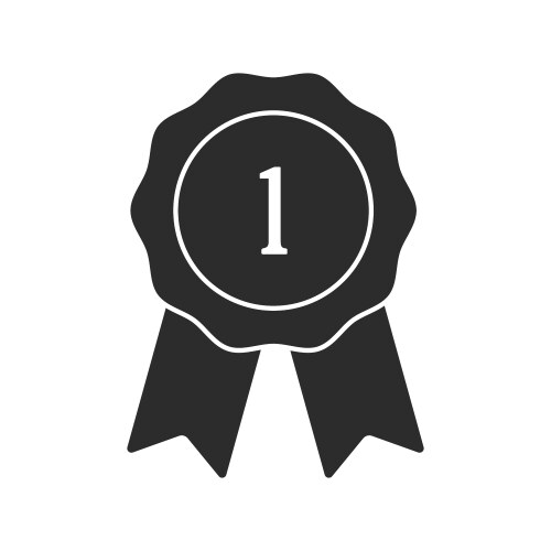 Certificate badge award icon premium quality Vector Image