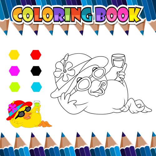 Duck cartoon Royalty Free Vector Image - VectorStock