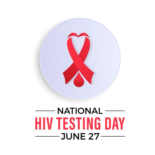 National hiv testing day health awareness Vector Image