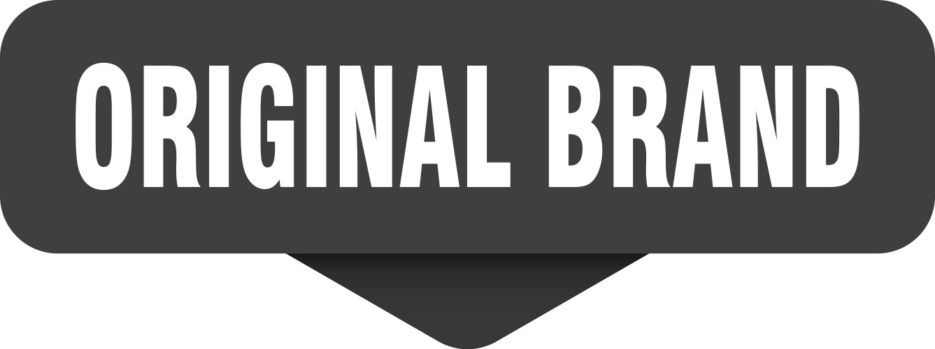 Original brand sticker sign Royalty Free Vector Image