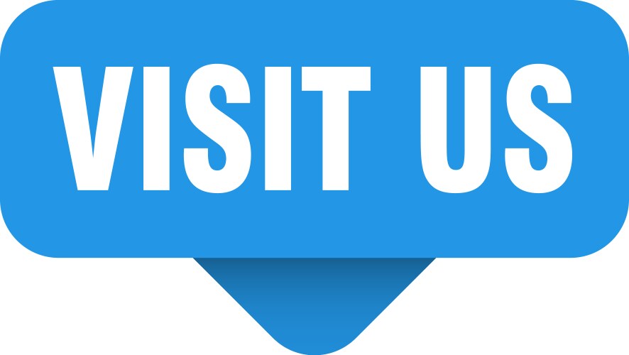 Visit us sticker sign on transparent Royalty Free Vector