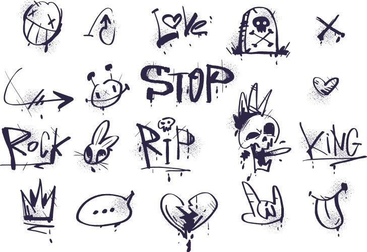 Graffiti Stop Vector Images (over 680)