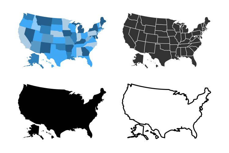 Arizona state in the united states map Royalty Free Vector