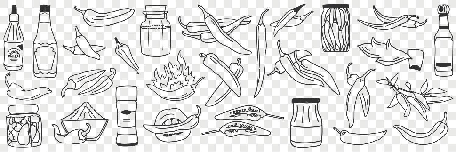Chilli Drawing Vector Images (over 2,600)