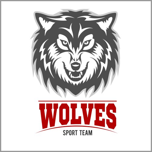 Wolf mascot Royalty Free Vector Image - VectorStock
