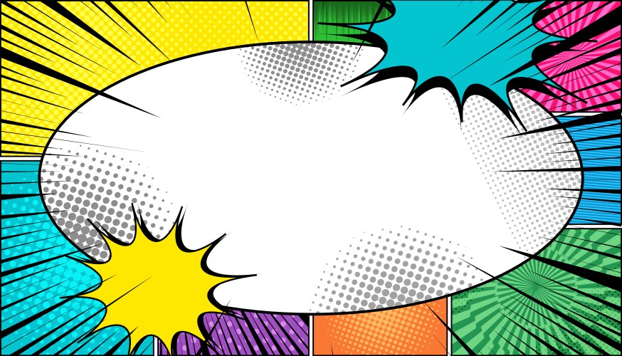 Comic book background Royalty Free Vector Image