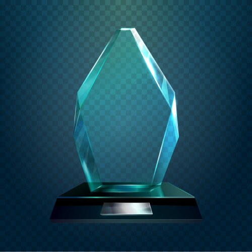 Abstract trophy cup form lines and triangles Vector Image