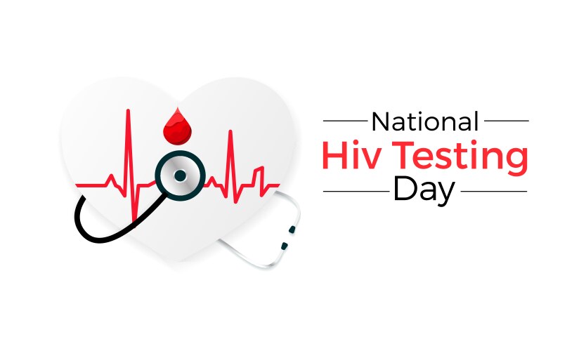 National hiv testing day health awareness Vector Image