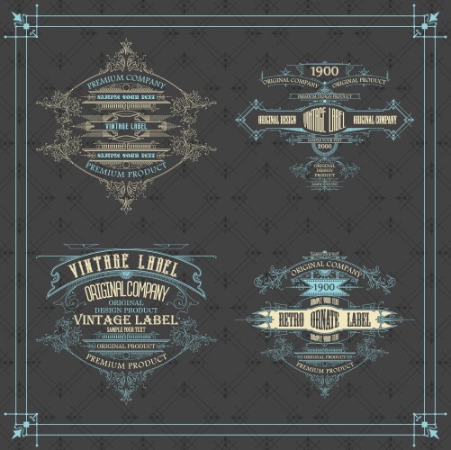 Arabic calligraphy of 4 qul sharif surah in quran Vector Image