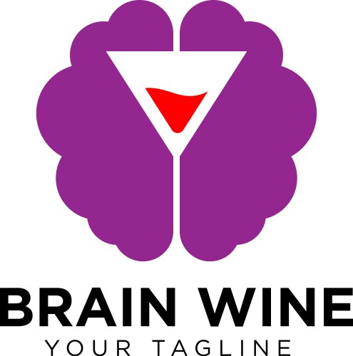 Food restaurant wine logo Royalty Free Vector Image