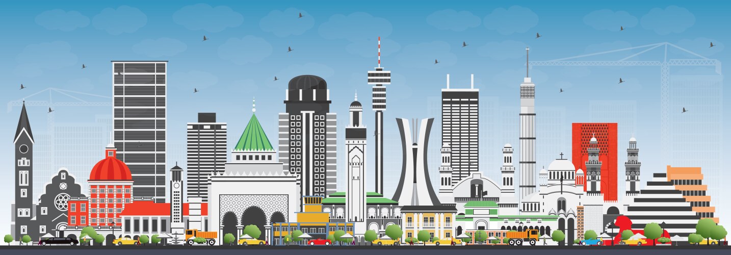 Famous Landmarks of Algeria Vector Images (50)