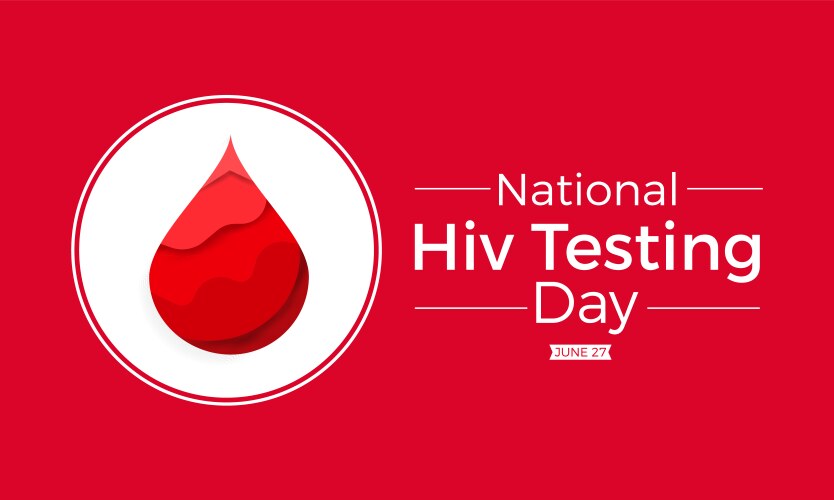 National hiv testing day health awareness Vector Image