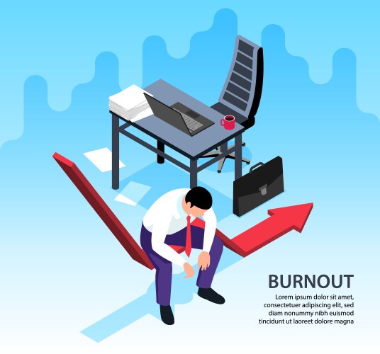 Professional burnout background Royalty Free Vector Image
