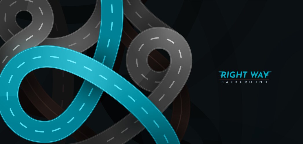 Highway roads collection autoroutes Royalty Free Vector