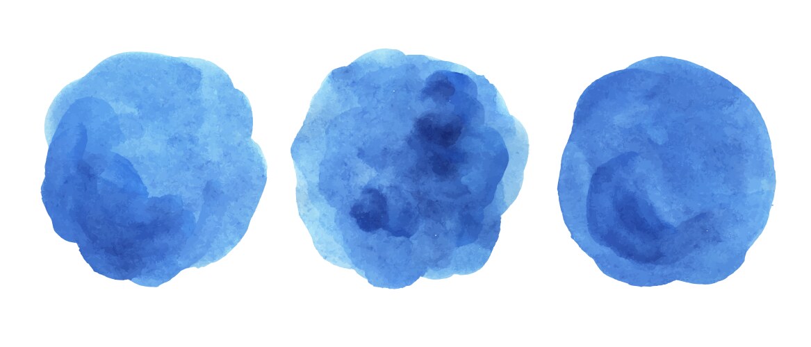 Blue watercolor abstract background form design Vector Image