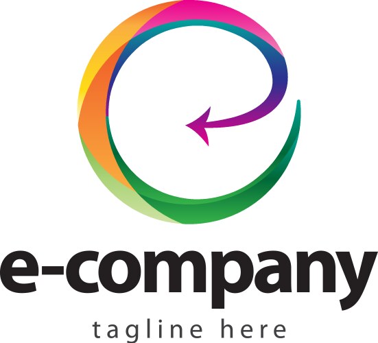 Company logo template design Royalty Free Vector Image