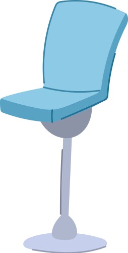 Furniture bar stool cartoon Royalty Free Vector Image