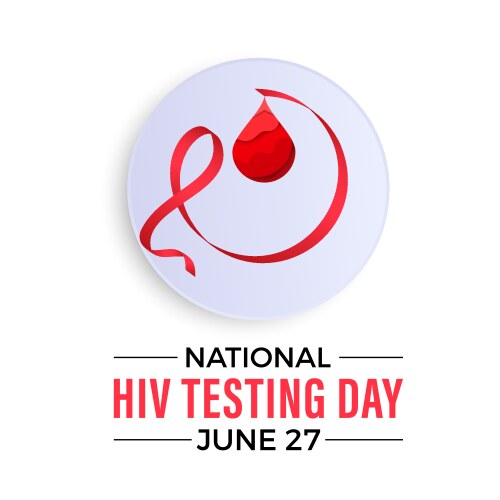 National hiv testing day health awareness Vector Image