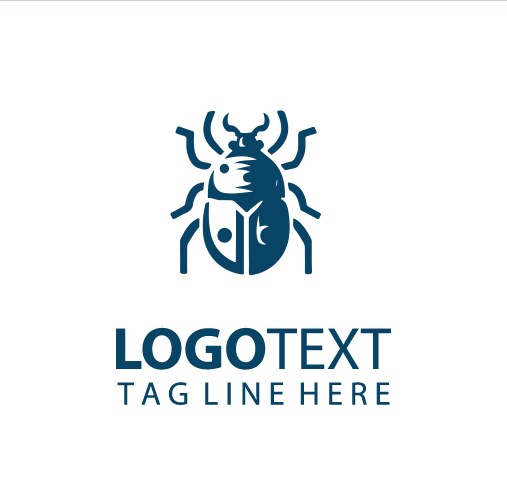 Bug logo Royalty Free Vector Image - VectorStock