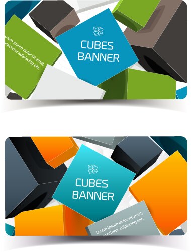 Cone cuboid and cube eight geometric posters Vector Image