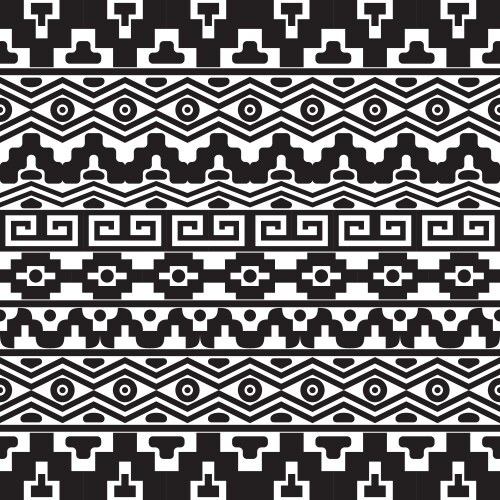 Aztec seamless pattern Royalty Free Vector Image