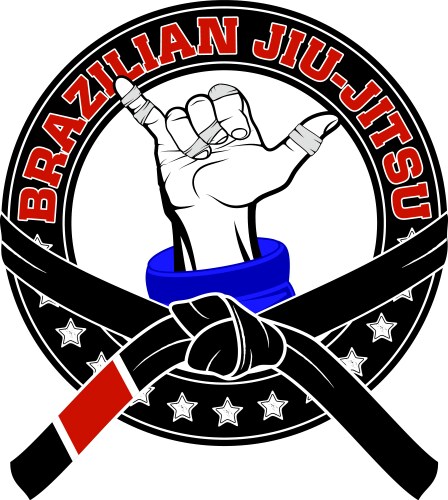 Brazilian Jiu-Jitsu Fighter Royalty Free Vector Image