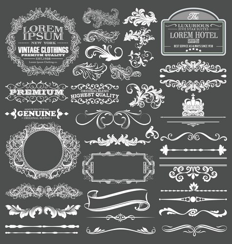 Decorative vintage borders Royalty Free Vector Image
