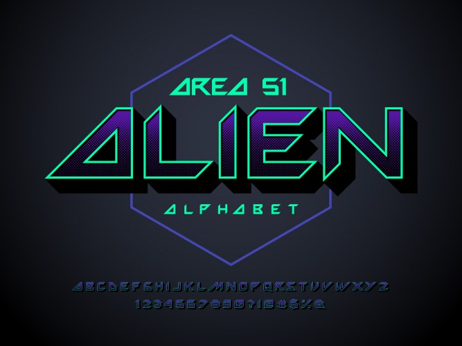 Futuristic hieroglyphs alien Royalty Free Vector Image