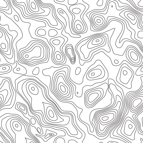 Topographic map seamless pattern Royalty Free Vector Image