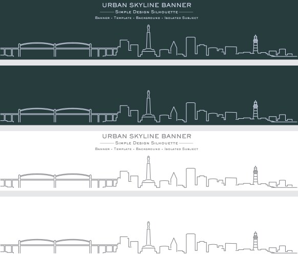 One single line drawing reykjavik city skyline Vector Image