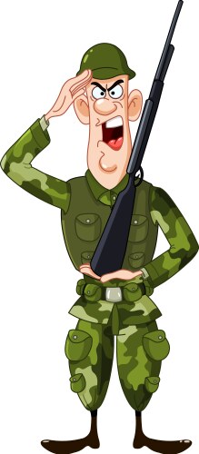 Chibi soldier Royalty Free Vector Image - VectorStock