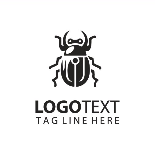 Bug logo Royalty Free Vector Image - VectorStock
