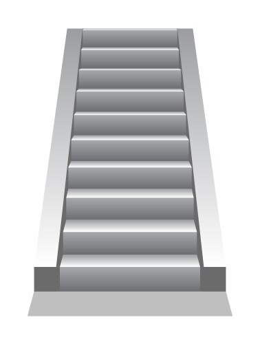 Realistic staircases side view Royalty Free Vector Image