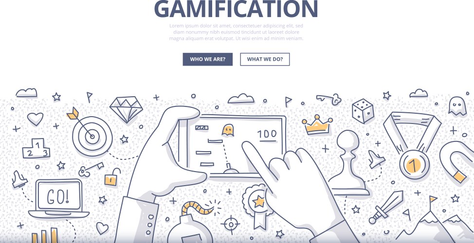 Gamer Doodles Vector Images (over 1,000)