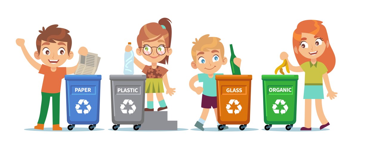 Kid Throw Trash Vector Images (over 420)