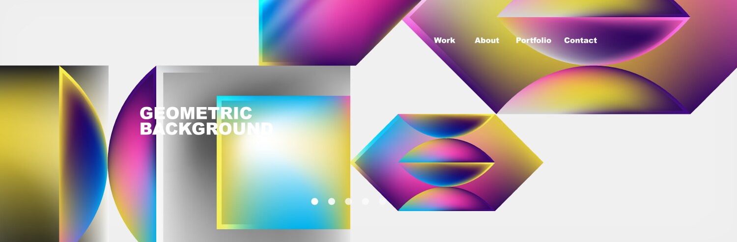 Glassmorphism geometric abstract background Vector Image