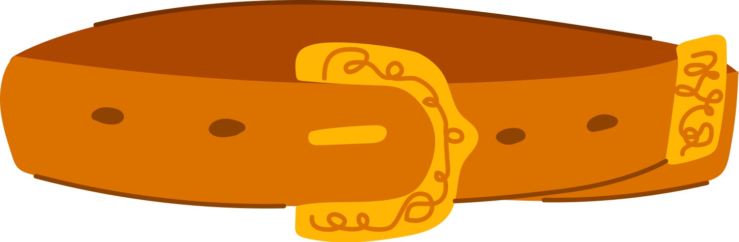 Belt cowboy set cartoon Royalty Free Vector Image