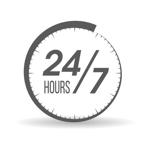Circle countdown icon time clock symbol timer Vector Image