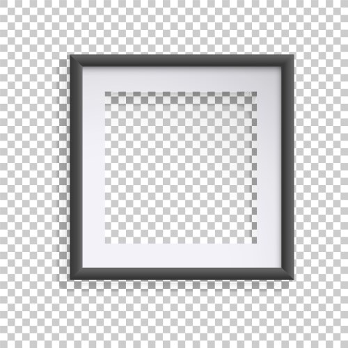 Realistic photo frame set square a3 a4 Royalty Free Vector