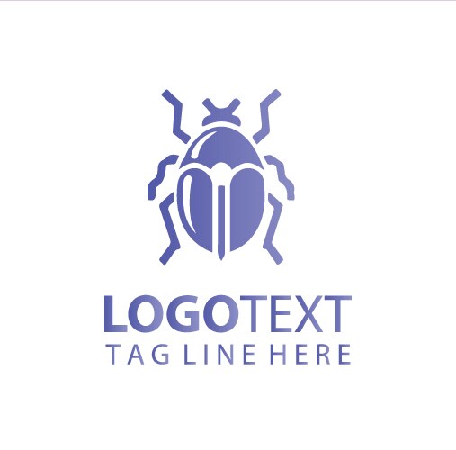 Bug logo Royalty Free Vector Image - VectorStock