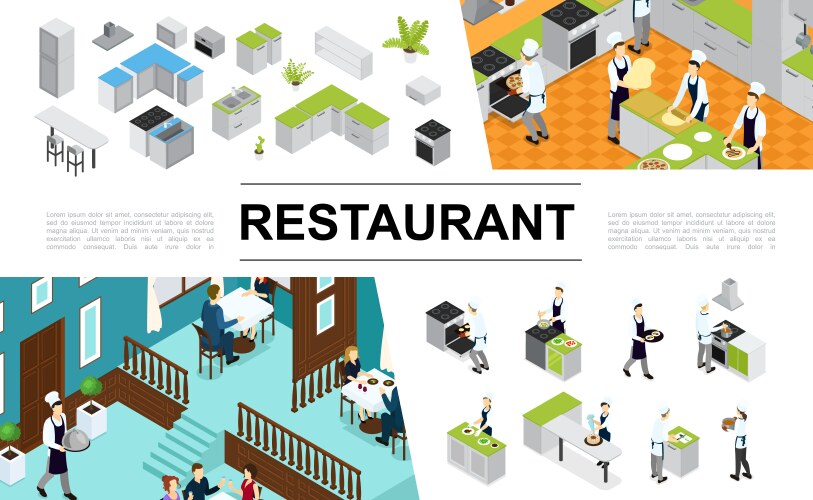 Isometric Restaurant Vector Images (over 34,000)