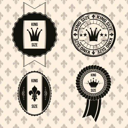 Bee label and badge Royalty Free Vector Image - VectorStock