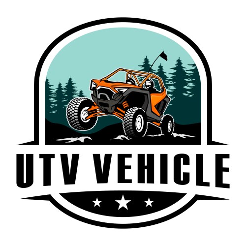 Off-road atv buggy logo off road club Royalty Free Vector