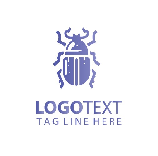 Bug logo Royalty Free Vector Image - VectorStock