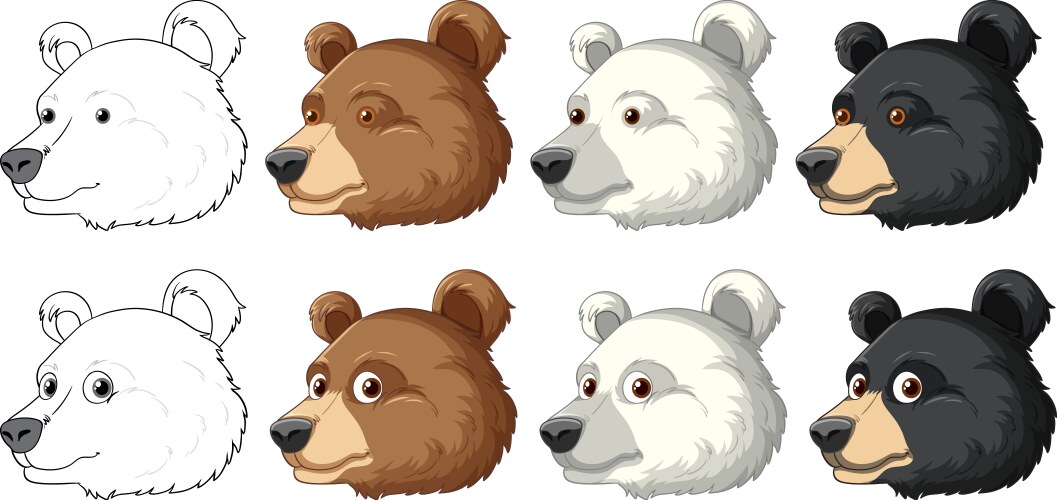 Bear Face Outline Vector Images (over 4,100)