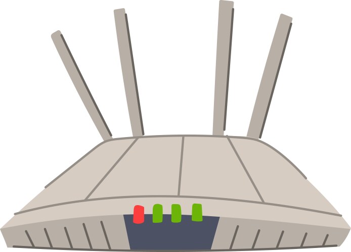 Wifi 5g modem cartoon Royalty Free Vector Image