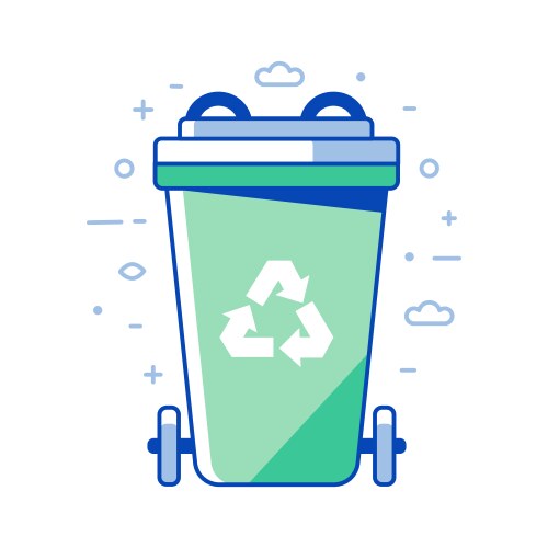 Garbage mascot cartoon Royalty Free Vector Image