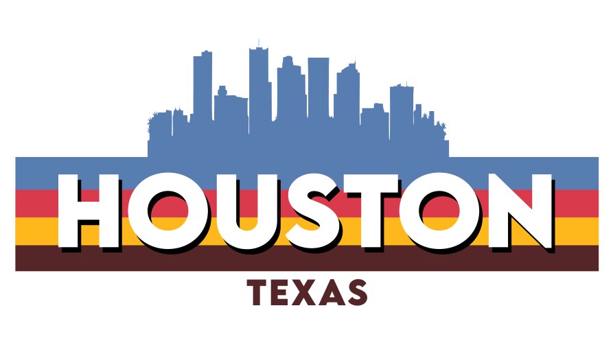 Houston texas united states Royalty Free Vector Image